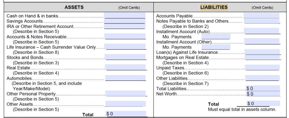 How to Complete an SBA Form 413 Personal Financial Statement Correctly ...