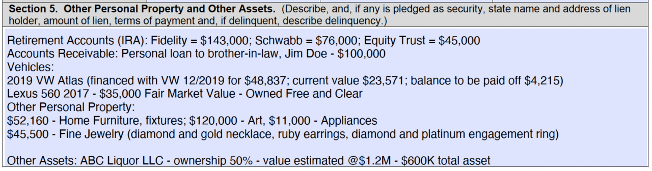How to Complete an SBA Form 413 Personal Financial Statement Correctly ...
