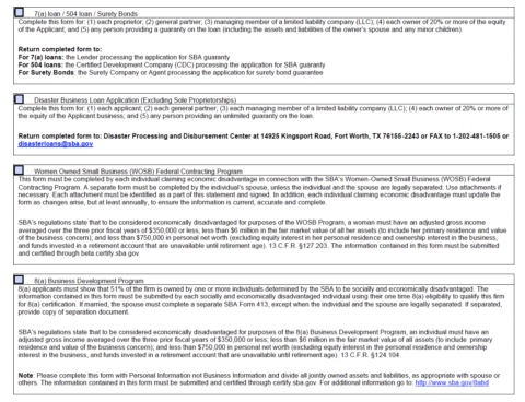 How to Complete an SBA Form 413 Personal Financial Statement Correctly ...